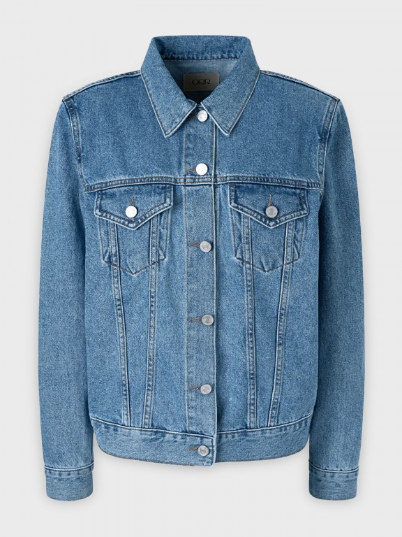 Flap-Pocket Denim Jacket - JADE Jakarta