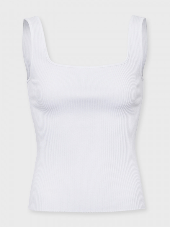 Ribbed Square Nk Tank - JADE Jakarta